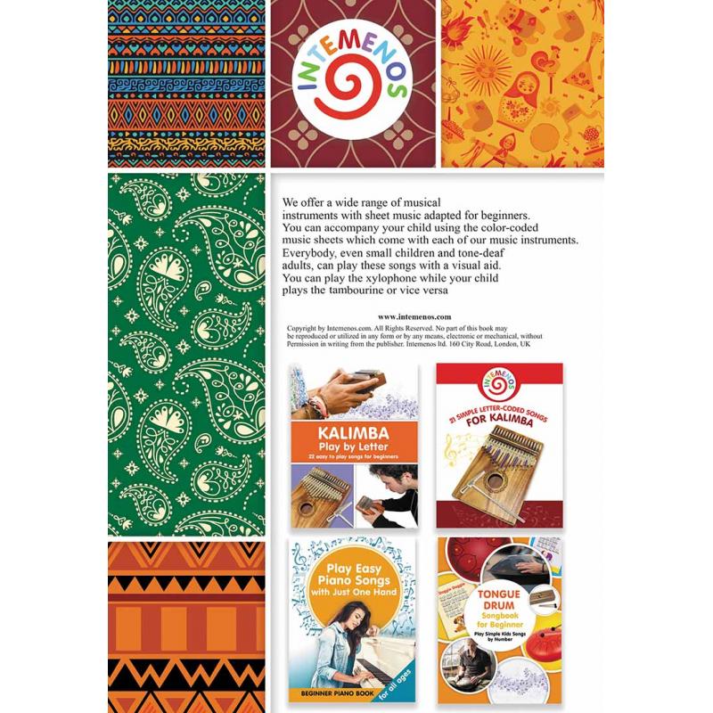 Tongue Drum 30 Simple Songs Book. All Over the World: Play by Number