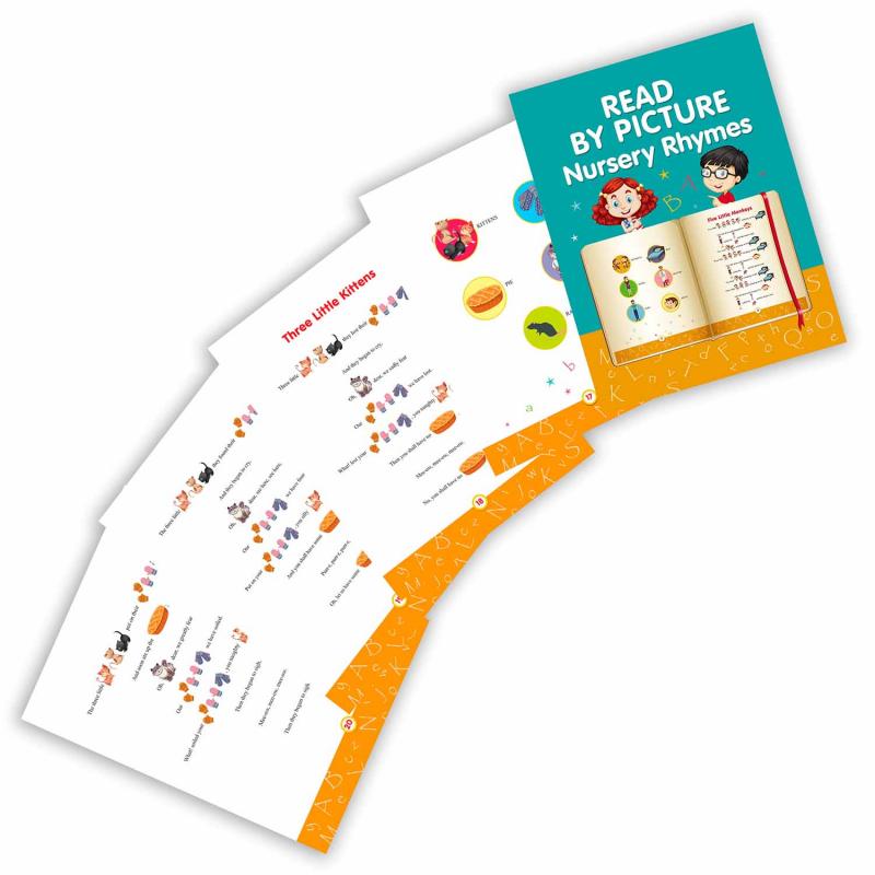 Buy READ BY PICTURE. Nursery Rhymes: Learn to Read. Book for Beginning ...