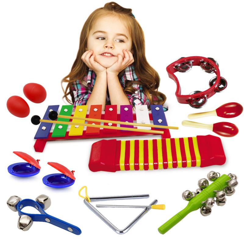 Buy Musical Instrument Set for Kids in a Backpack with Xylophone ...