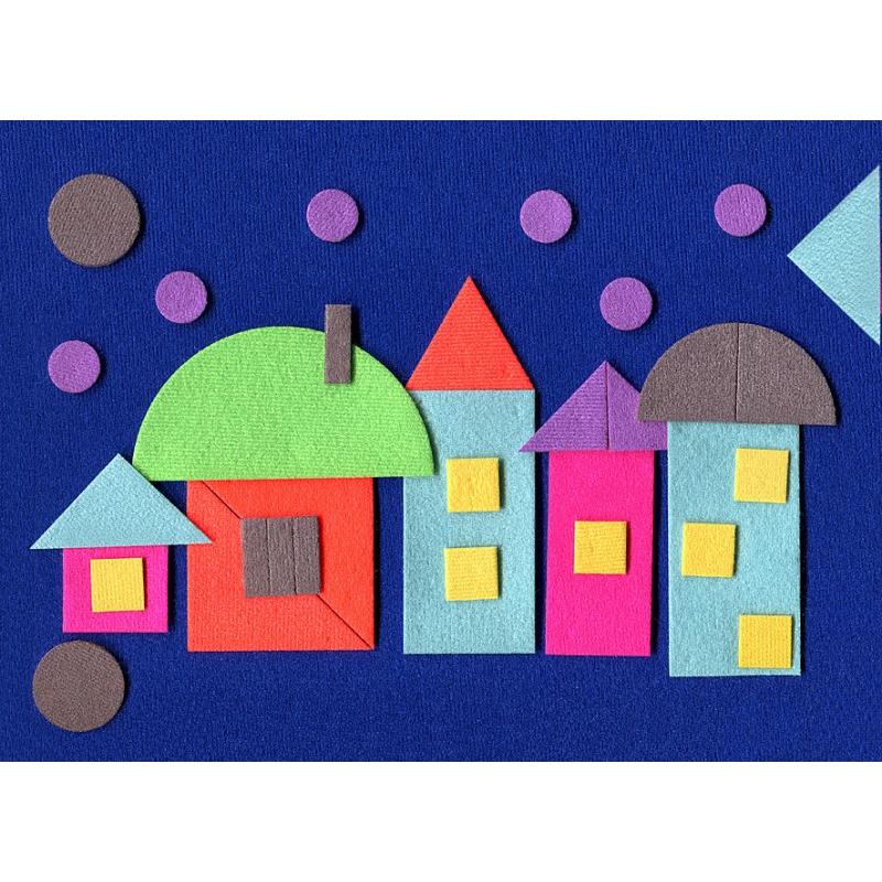 Buy Geometric Flannel Board with Felt Figures - Flannelboard story sets ...