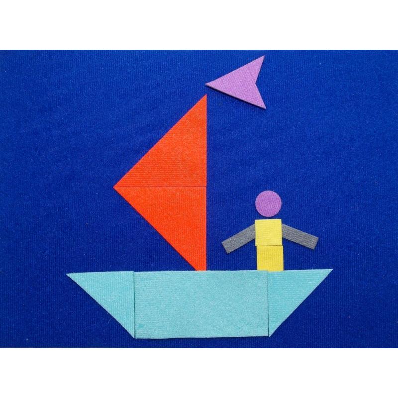 Buy Geometric Flannel Board with Felt Figures - Flannelboard story sets ...