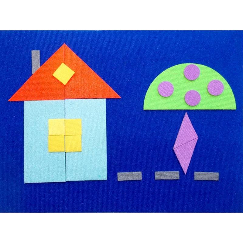 Buy Geometric Flannel Board with Felt Figures - Flannelboard story sets ...