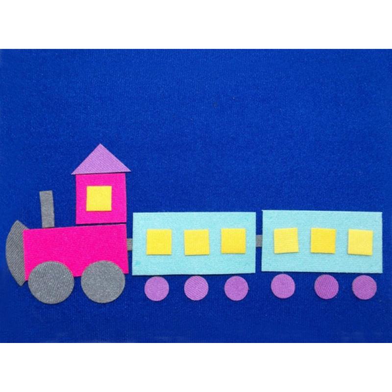 Buy Geometric Flannel Board with Felt Figures - Flannelboard story sets ...