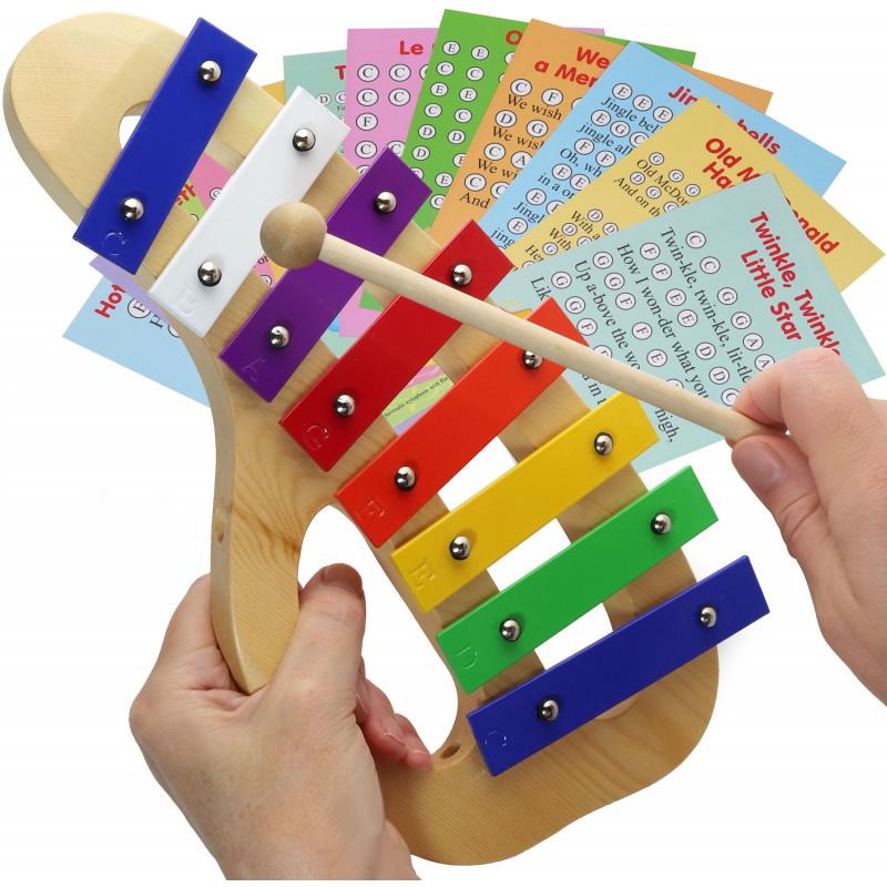 Buy Kids Color 8 note Xylophone oval Base | inTemenos