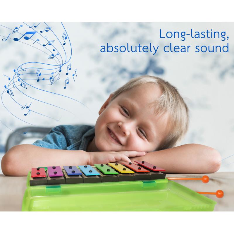 Buy Resonator Bell Set for Kids Color Glockenspiel Percussion 8 Note ...
